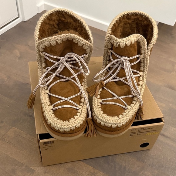 Mou | Shoes | Mou Eskimo 8 Scoubidoo Lace Size 4 New | Poshmark